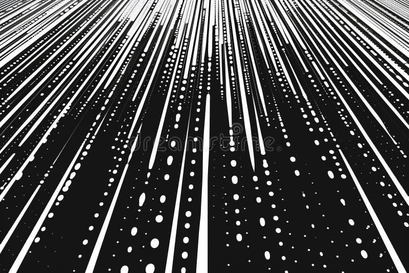Vertical Speed Line Halftone Pattern Gradually Thinning Out Effect ...