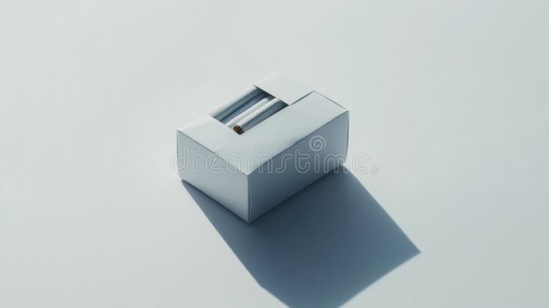 A Sleek White Object Casting a Soft Shadow. Its Minimalist Design Makes ...