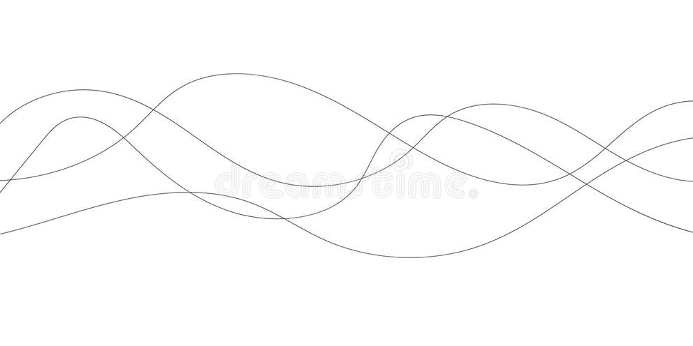 This Image Features Multiple Interwoven, Flowing Black Lines Creating a ...