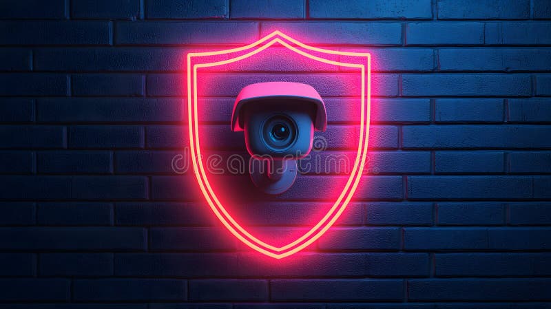 A Striking Neon Security Camera with a Privacy Shield Enhances Safety ...