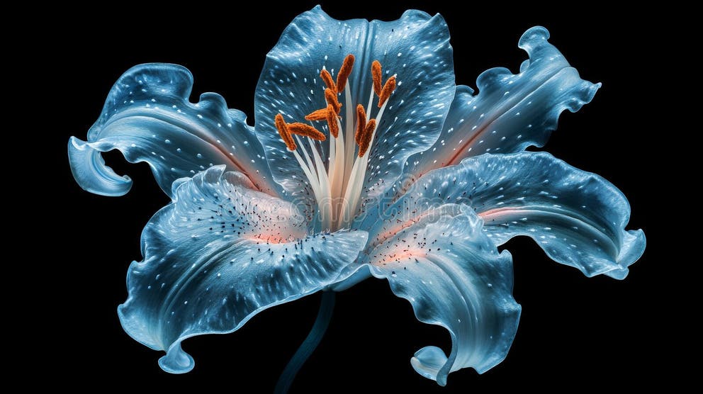 The Image Features One Flower with a Somber Background and a Sharp ...