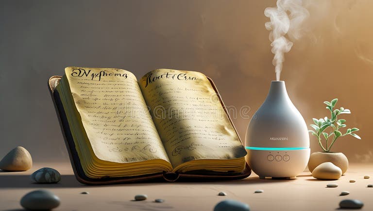Aromatherapy and Ancient Wisdom Stock Illustration - Illustration of ...