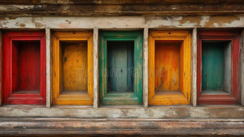 The Image Features a Pastel-colored Library Card Catalog Set Against a ...