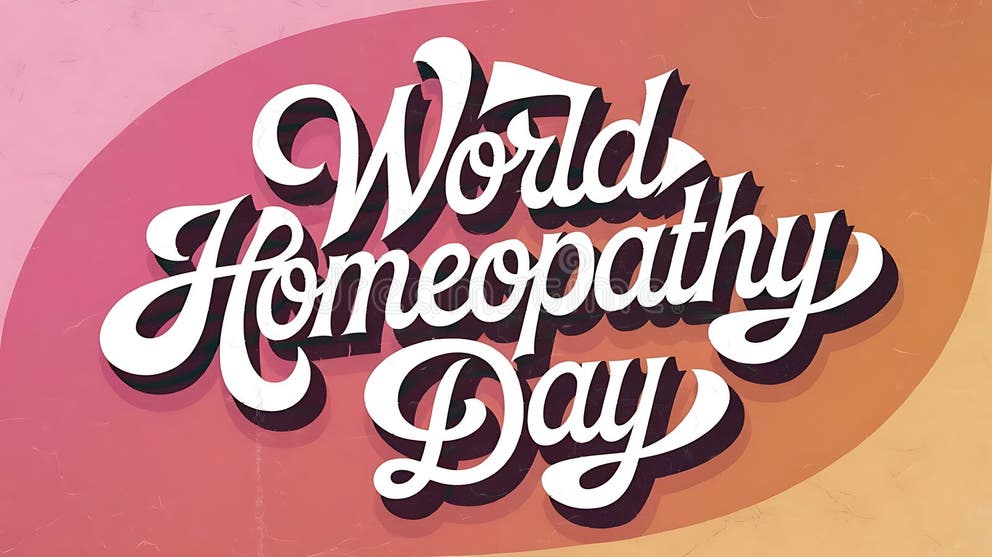 The Image Features the Phrase "World Homeopathy Day" in Bold, Stock ...