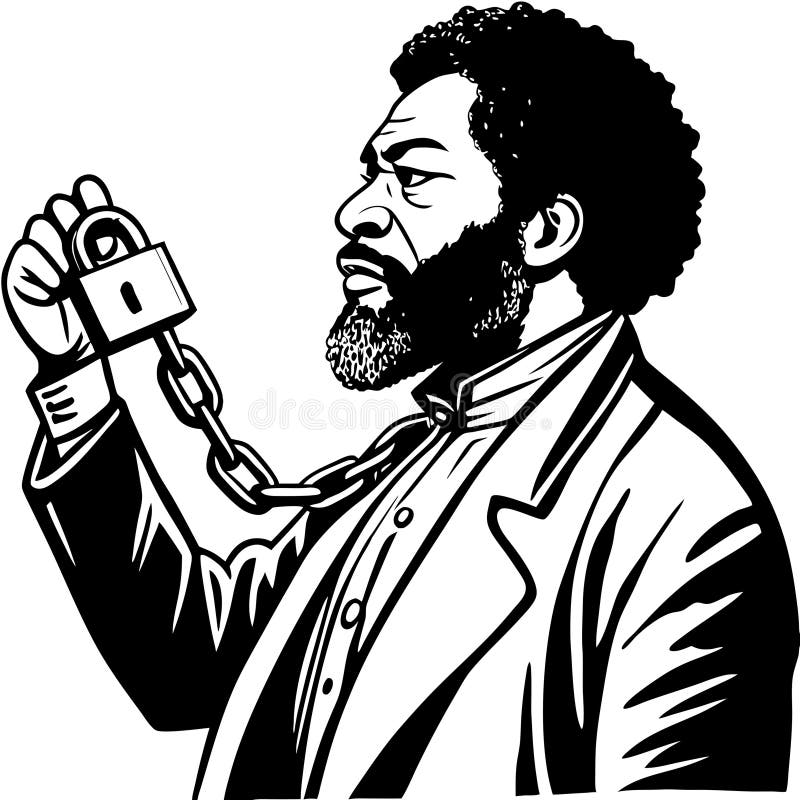 Man Holding Chain and Padlock Symbolizing Freedom and Liberation from ...