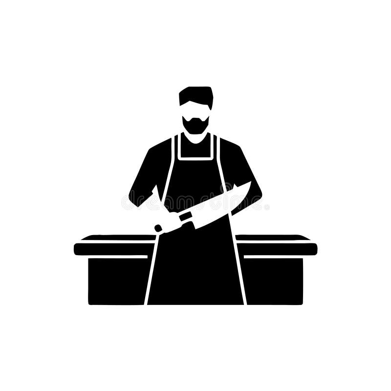 Chef Preparing Ingredients Kitchen Vector Art for Culinary Design ...