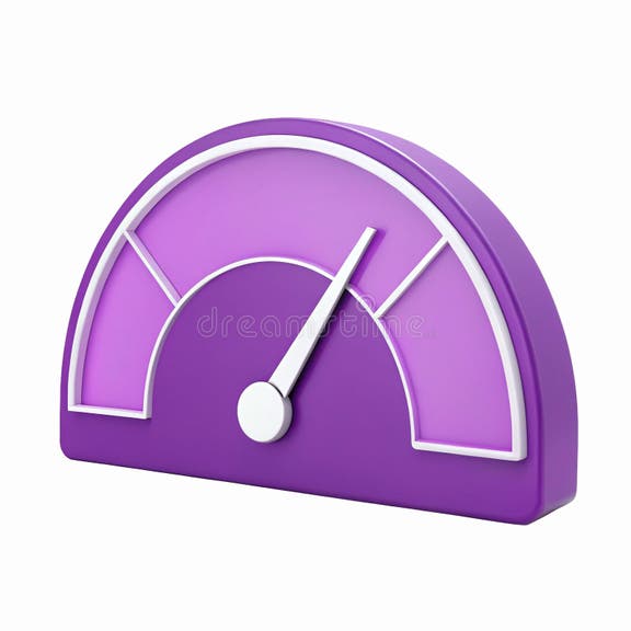 Purple Gauge Measure Indicator with Transparent Background for Data ...