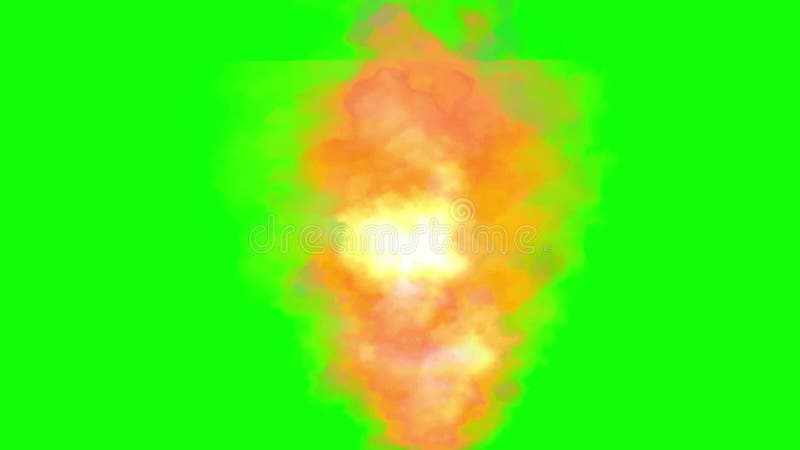 Raising Fire on Green Screen with Realistic Flames Rising Dynamically ...
