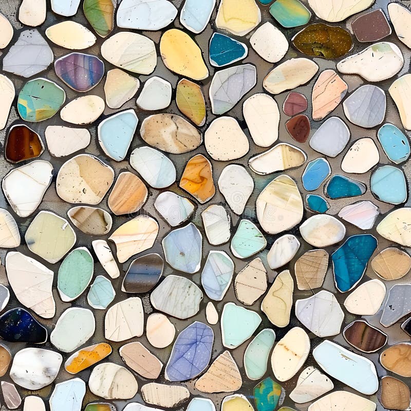 Polished Raw Gemstones Repeating Pattern Stock Illustration ...