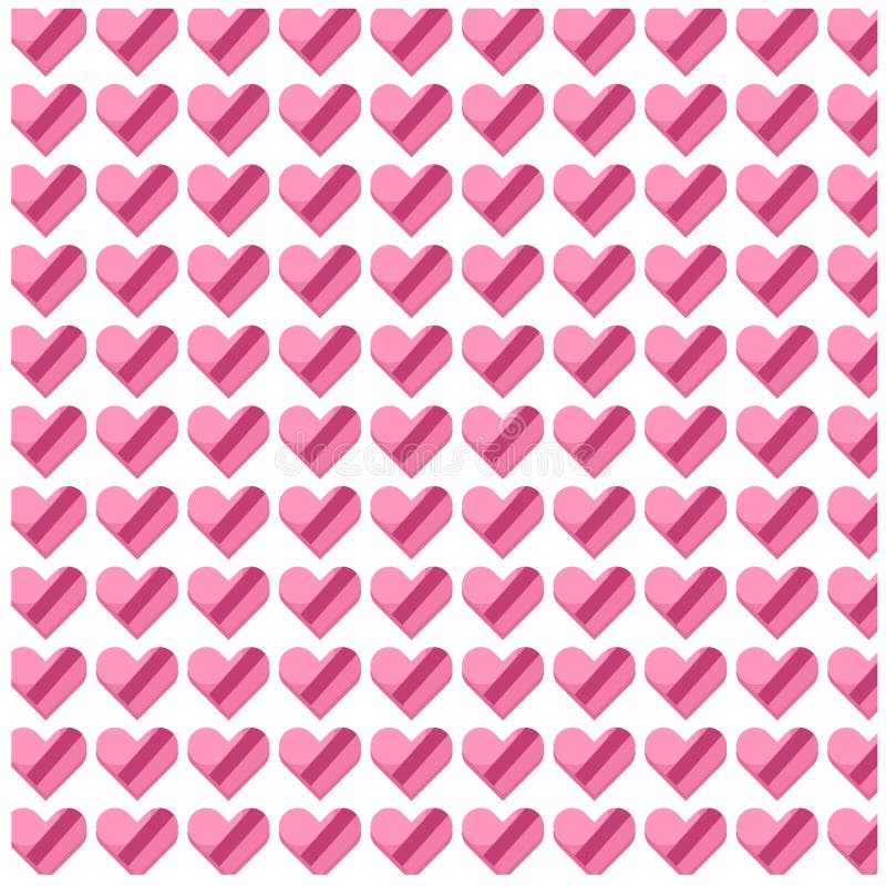 Gradient Heart Grid: a Pink Pattern Repeat Stock Illustration ...