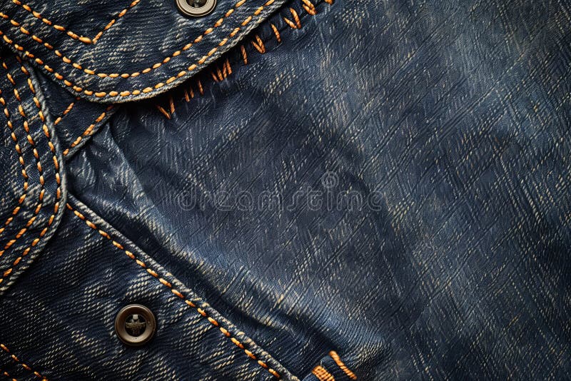 This Image Features the Rich Texture of Blue Denim Jeans, Highlighted ...