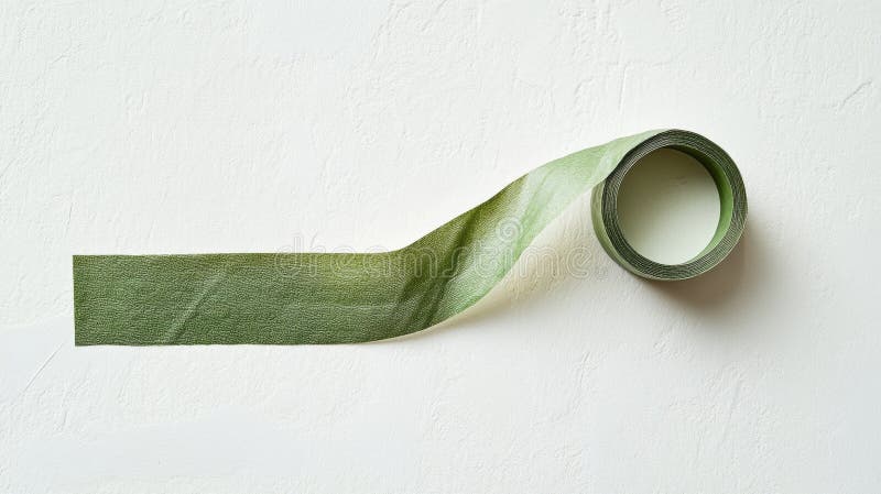 Green Adhesive Tape with Smooth Texture and Soft Color Gradation Stock ...