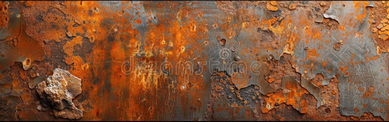 Rusty Orange Grunge Metal and Stone Texture Background for Banner or ...