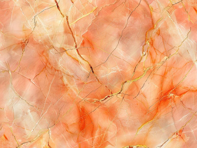 Seamless Light Orange Marble Pattern Stock Illustration - Illustration ...