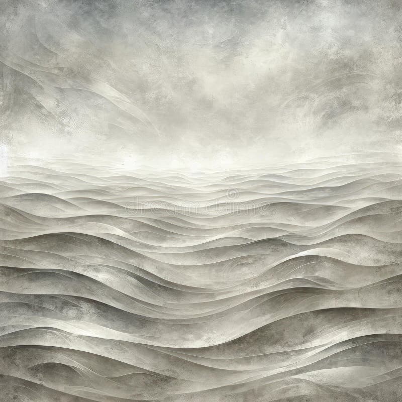 Abstract Ocean Waves Texture in Neutral Tones, AI Generated Stock ...