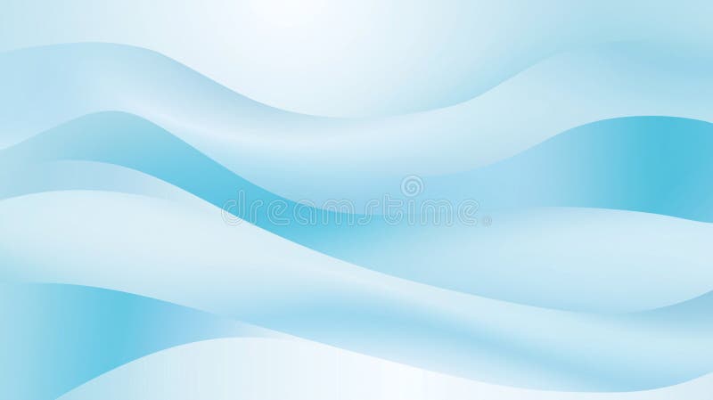 Abstract Light Blue Wave Background with Smooth Curves Stock ...