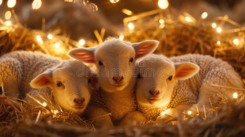 Divine Holiday Symbol: the Lamb of God Stock Illustration ...