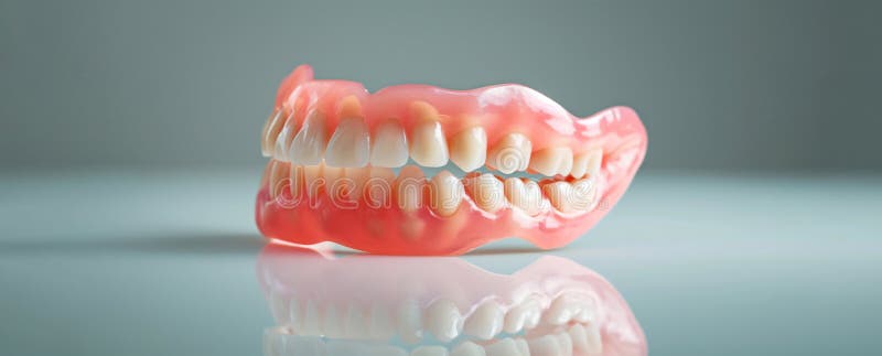 Full Denture Prosthesis Displayed Elegantly for Dental Education ...