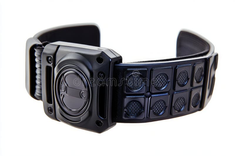 A Sleek Black Futuristic Wearable Device Designed for Tech Enthusiasts ...