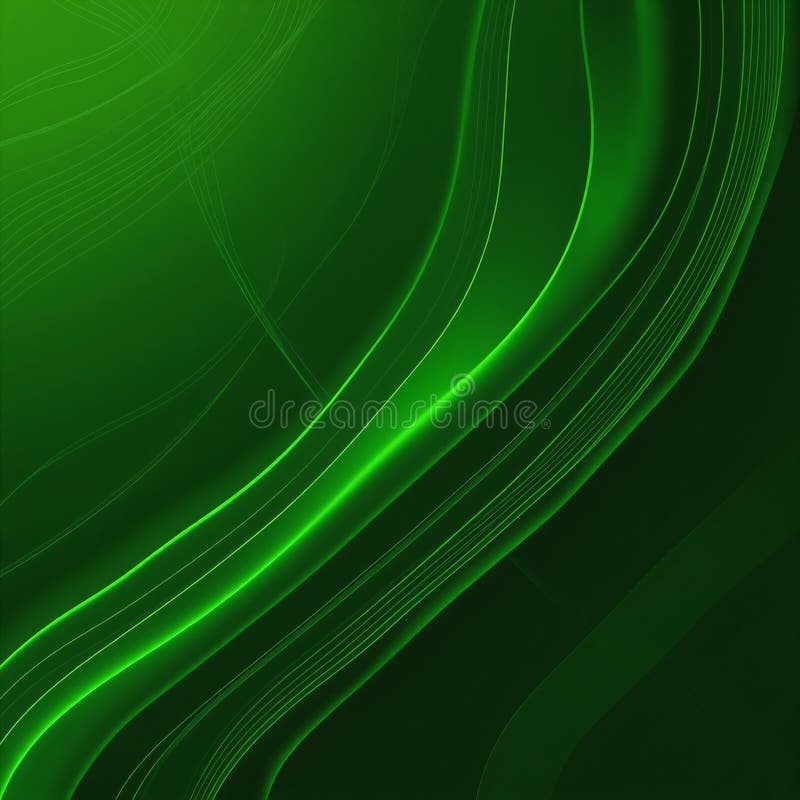 Dark Green Abstract Background with Flowing Lines and Subtle Gradients ...