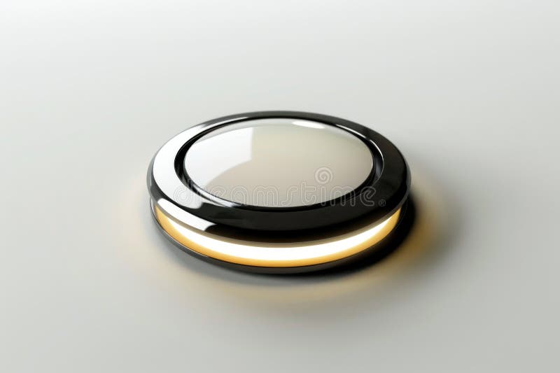 Sophisticated Modern Start Button Stock Illustration - Illustration of ...