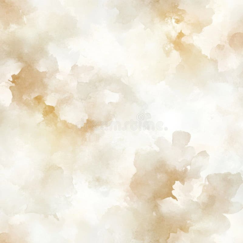 Soft Beige and Cream Watercolor Cloud Pattern with Subtle Texture Stock ...