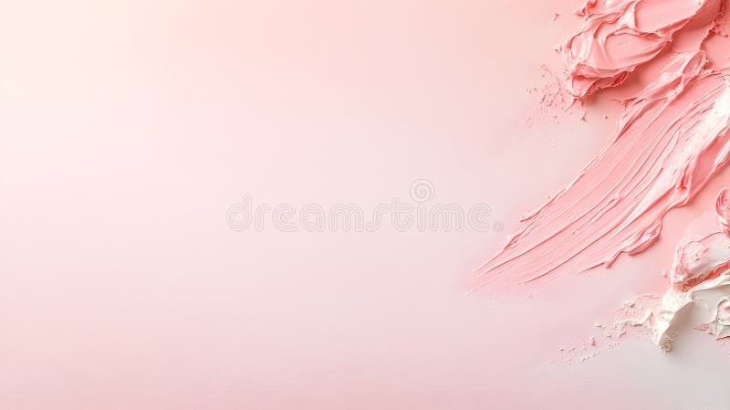 Soft Pink and White Paint Texture with Smooth Brush Strokes Creating a ...