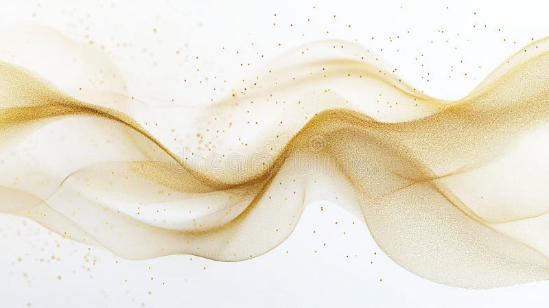 Abstract Gold Glitter Wave Background Elegant Swirling Design Luxurious ...
