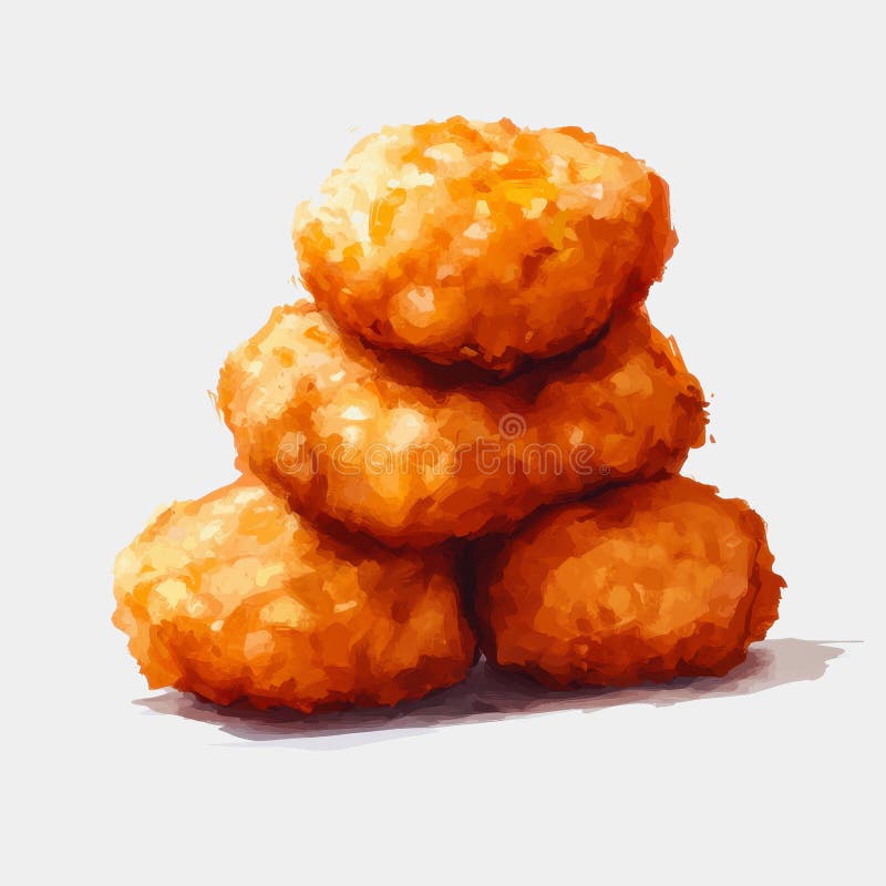 Delicious Crispy Golden Fried Snack Stacked on a Light Background ...