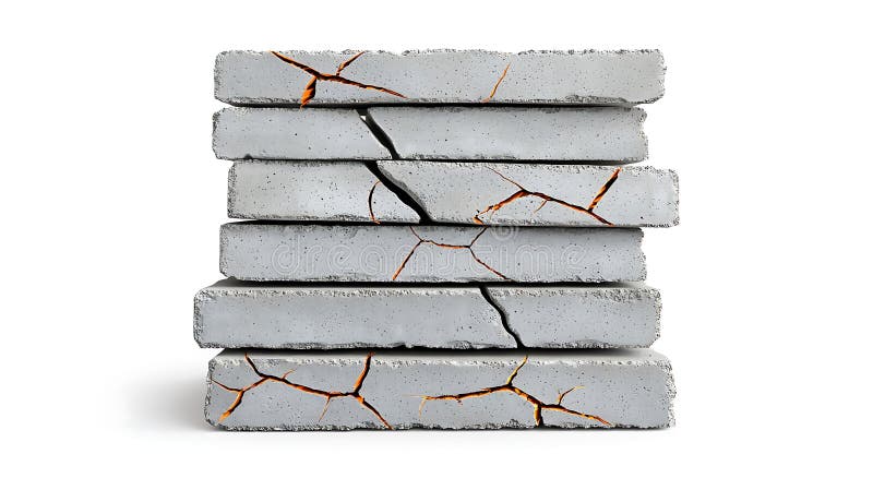 Lightweight Concrete Panels Stacked for Construction Use Stock ...