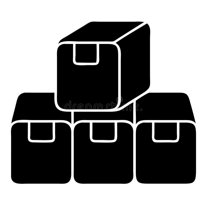 Stack of Shipping Boxes Vector for Logistics and Delivery Concepts ...