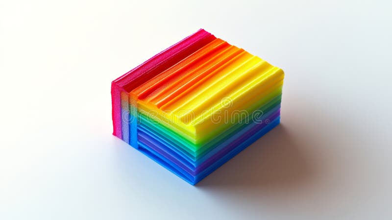 A Vibrant Collection of Colorful Layers Creates a Striking Visual. this ...