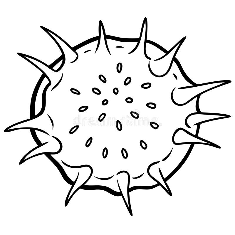 Spiky circular frame stock illustration. Illustration of drawing - 97913125