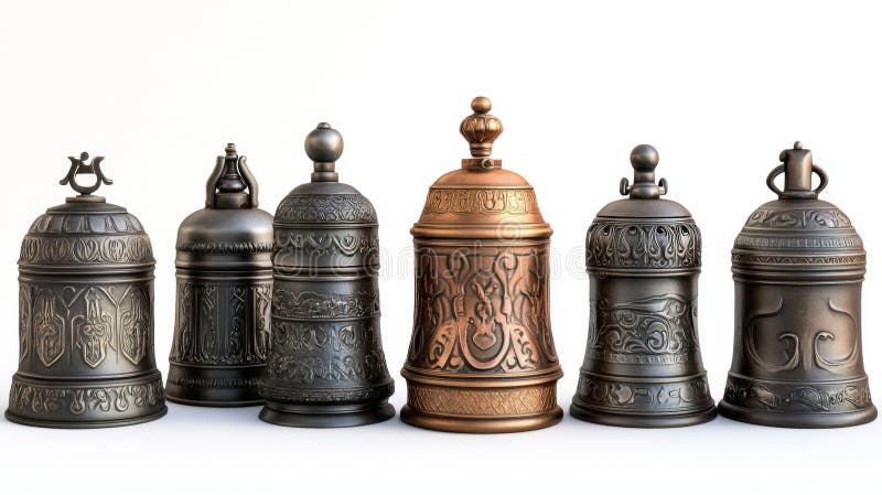 An Elegant Collection of Antique Bells Showcasing Unique Designs and ...