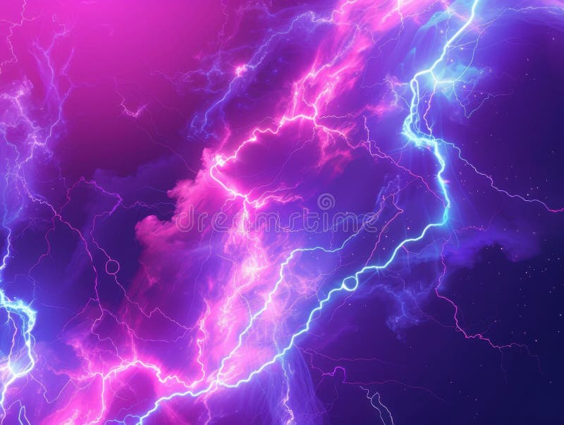 Vibrant Electric Neon Background, Abstract Energy Concept Stock ...
