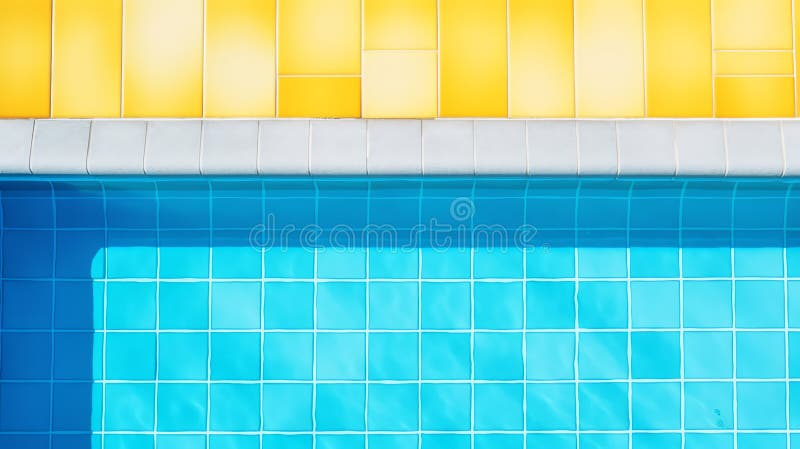 Swimming Pool Flat Lay Summer Concept Ai Generative Stock Illustration ...
