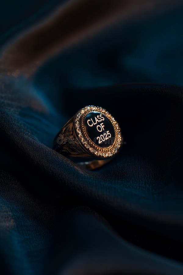 Graduation ring stock image. Image of object, class, macro - 15065791