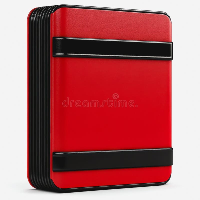 A Stylish Stack of Red Notebooks with Black Elastic Bands Perfect for ...
