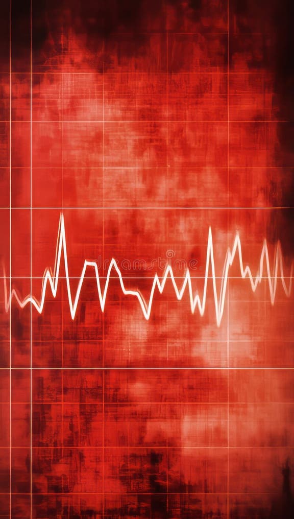 The Image Features a Stylized ECG Heartbeat Line on a Dark Gradient ...