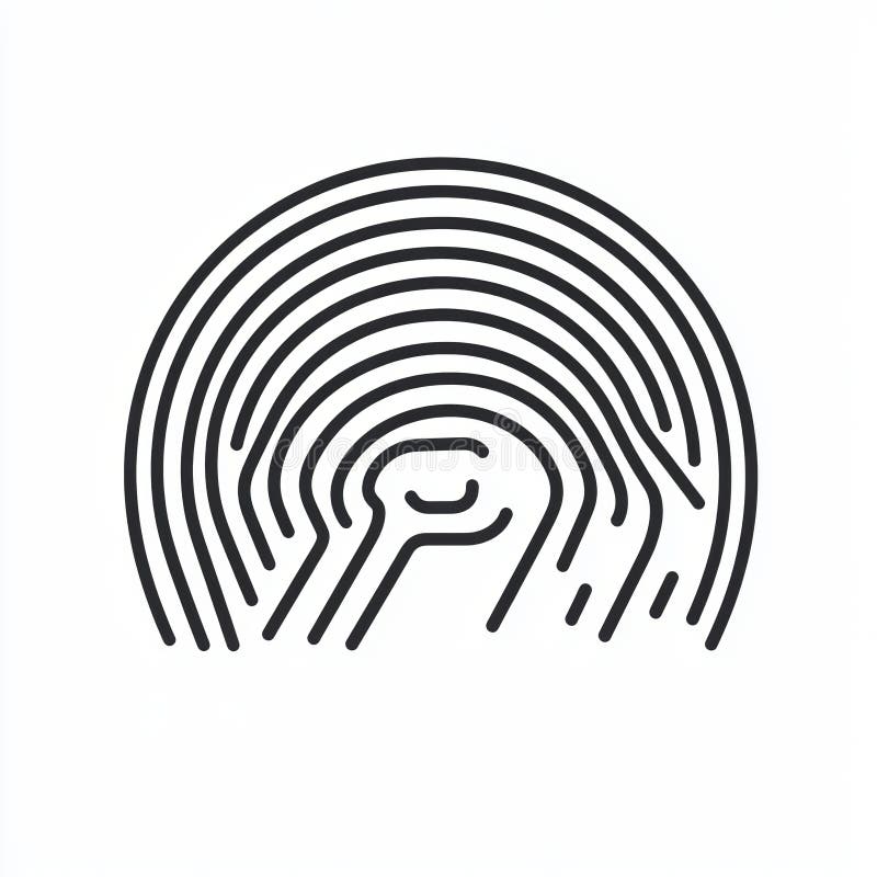 Abstract Fingerprint Design Stock Illustration - Illustration of ...