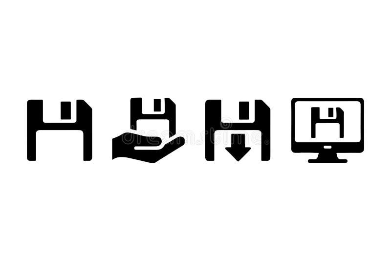 Vectors of Save Symbol Hand Download Graphic Design Stock Illustration ...
