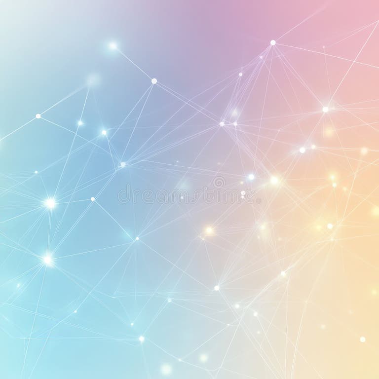 Subtle Gradient Background with IoT Connections and Soft Colors Stock ...