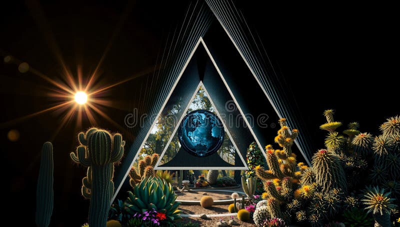 "Surreal Earth in Desert Scene" Stock Image - Image of intricate ...