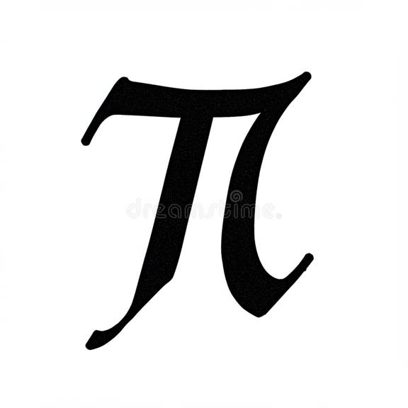 The Image Features the Symbol for Pi (?), Represented in a Stylized ...