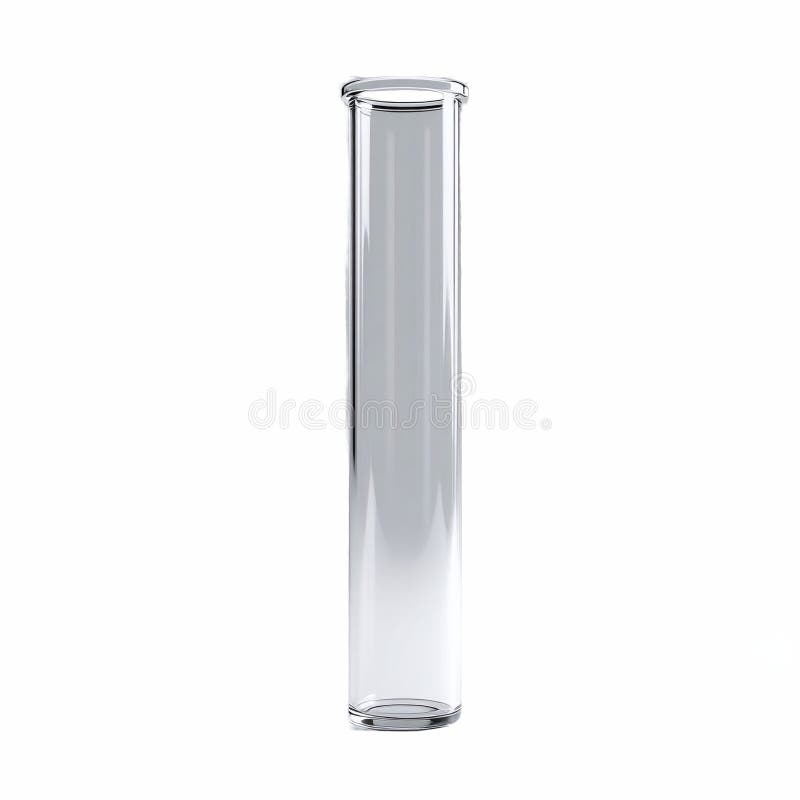 Tall Clear Glass Beaker with Open Top and Transparent Background Vector ...