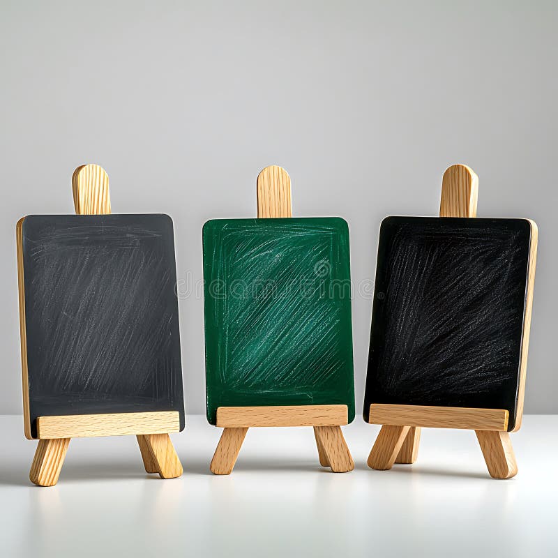 Isolated Blackboards on White Background Stock Illustration ...