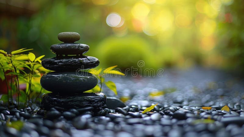 Soothing and Calming Nature Background Stock Illustration ...