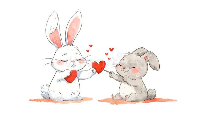 Bunny Loveheart Pic Stock Illustrations – 5 Bunny Loveheart Pic Stock ...
