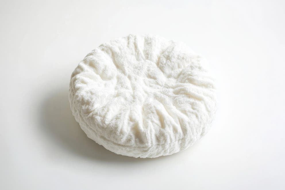 This Image Features a Unique Circular Object with a Ruffled Texture ...