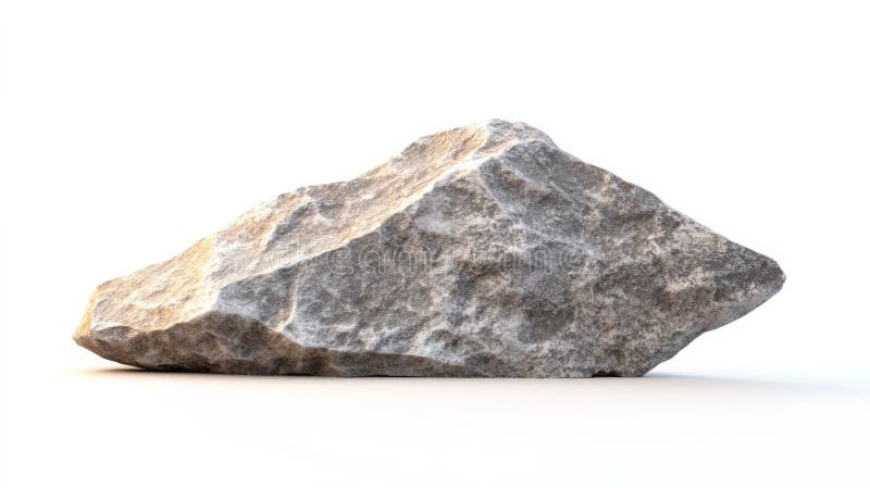 A Beautifully Textured Rock Sits in Serene Isolation. Its Natural ...
